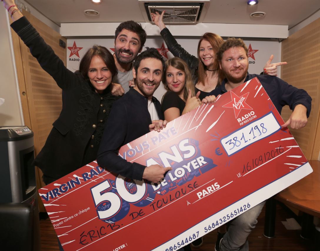 Eric gagne 50 ans de loyer sur Virgin Radio